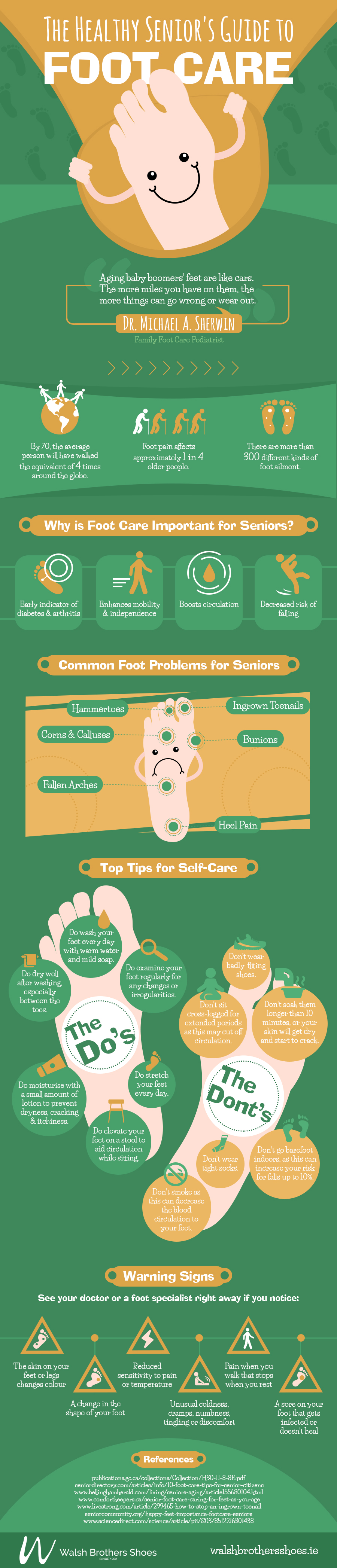 The Healthy Senior’s Guide to Foot Care (Infographic) – The Upside to Aging